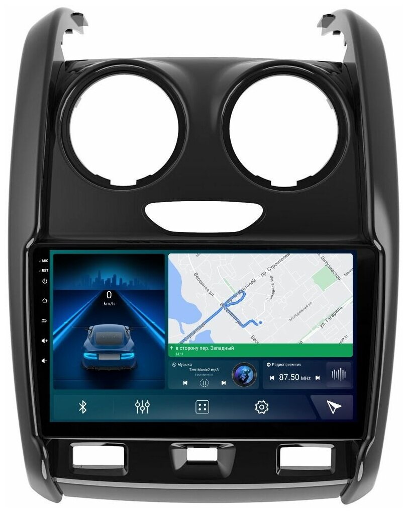 Магнитола CRS-300 Лада Ларгус Lada Largus 2021-2024 - Android 13 - Процессор 8 ядер - Память 4+64Gb - Carplay - DSP 36 полос - 4G(Sim)