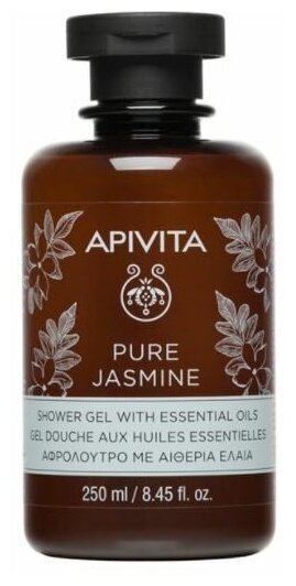 Гель для душа Apivita Pure Jasmine Shower Gel, 250 мл