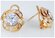 Серьги Lotus Jewelry, хрусталь, бесцветный