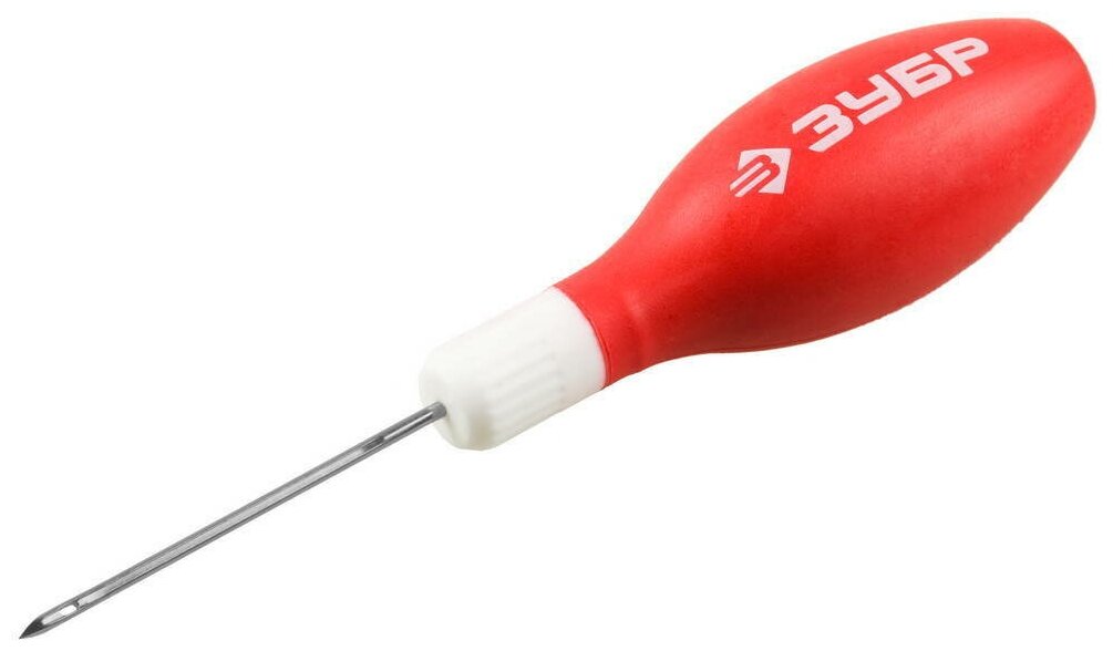 Швейное шило ЗУБР, 60 мм, d 2 мм, обрезиненная рукоятка 09571-2