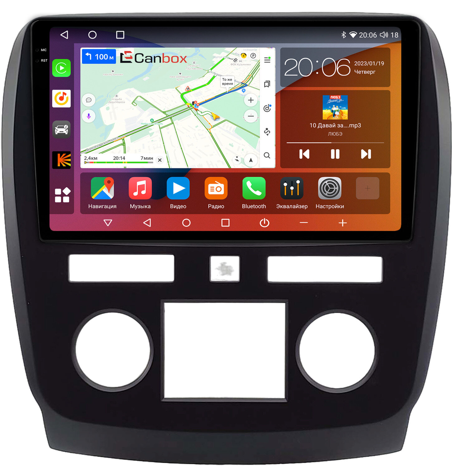 Штатная магнитола Buick Enclave 2007-2013 Canbox EVO 2K 5815-9-0167 на Android 14 (4G-SIM, 6/128, DSP, QLed, AI, 360)