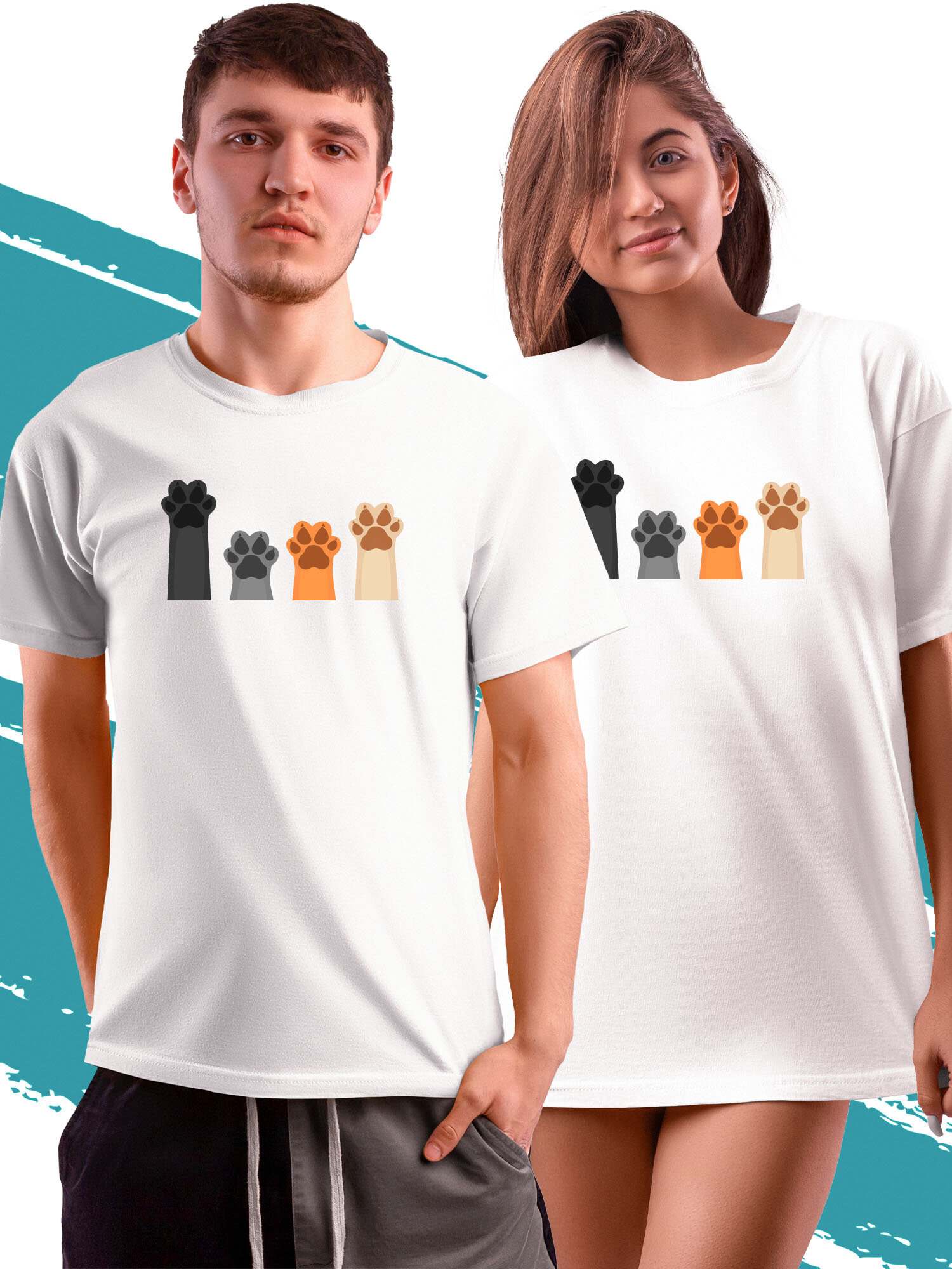 Футболка с котами