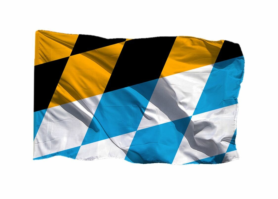 Флаг Конгломерат Бавария Metro Last Breath 70х105 см на шёлке для ручного древка