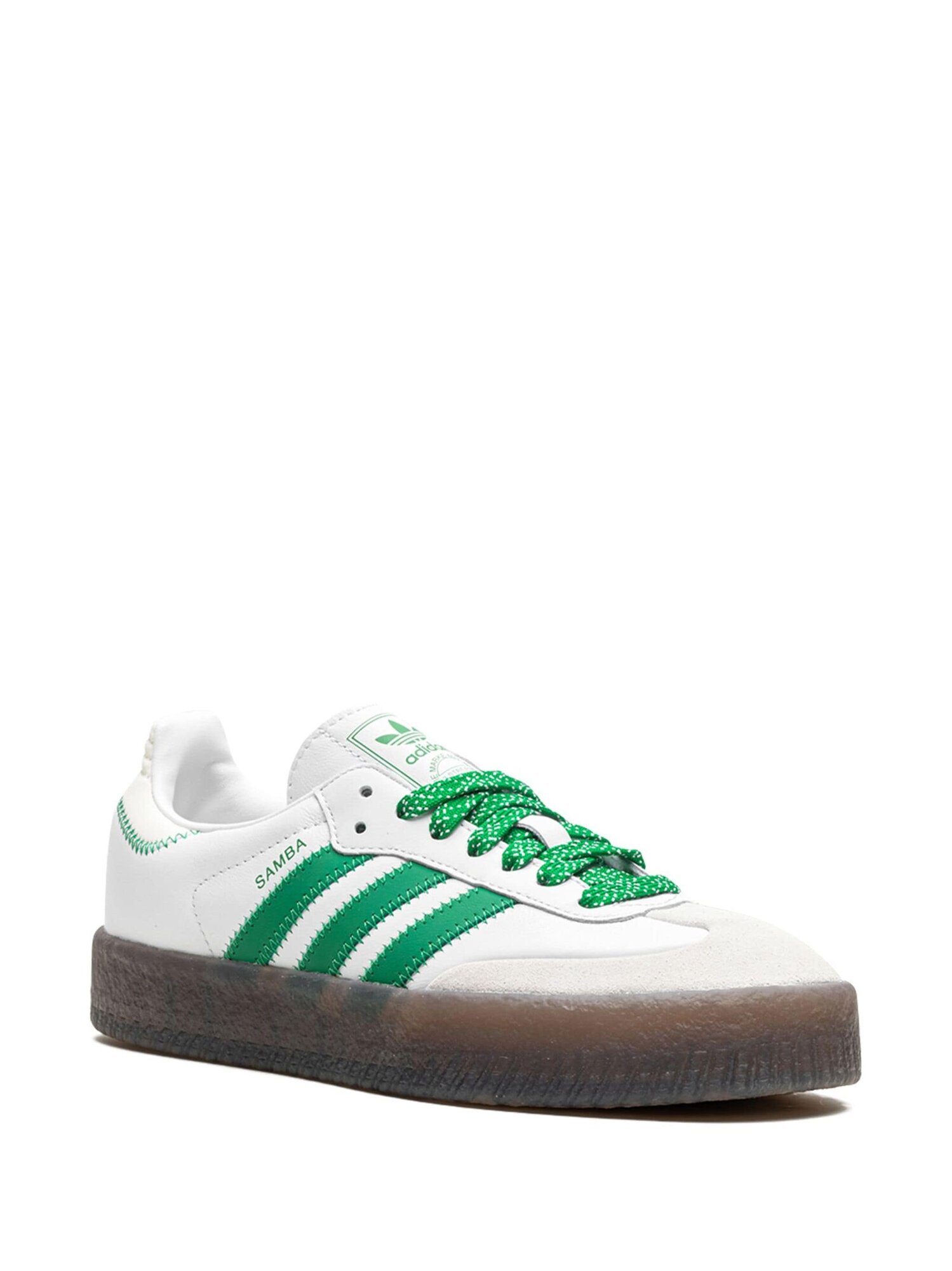 Кроссовки adidas Sambae Cloud White/Green, размер 9.5 US, белый — фото 1