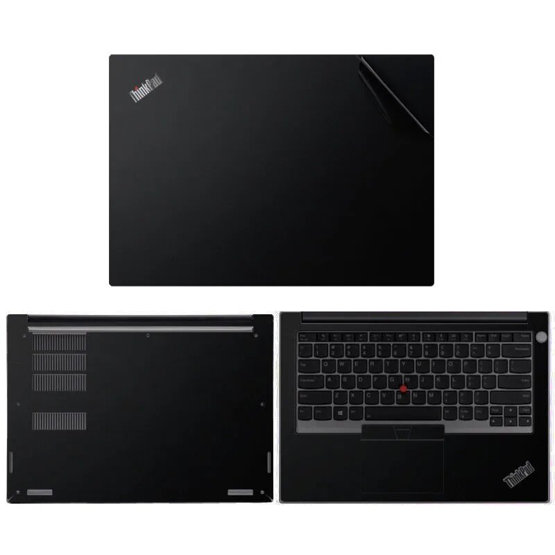 Наклейка для ноутбука Lenovo Thinkpad X395 X390 Custom-black matte, X390 fingerprint