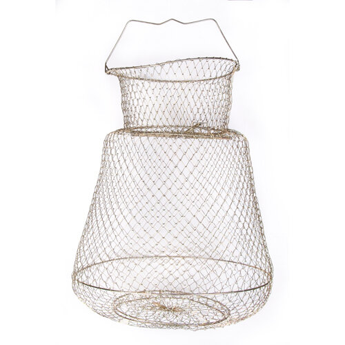 Садок металлический Salmo 40см, рыболовный для спортивной и кастинговой или фидерной и карповой донной летней рыбалки, рыбацкие снасти Китай, подарок мужчине для ловли