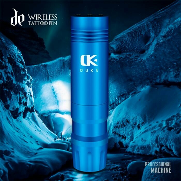 Тату машинка беспроводная для перманентного макияжа AVA DUKE V3 Wireless Pen Blue