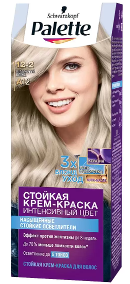 Paletteкрем-краска для волос Платиновый блондA12
