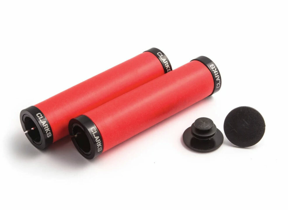 Ручки на руль CLARKS СS-001 черные/красные