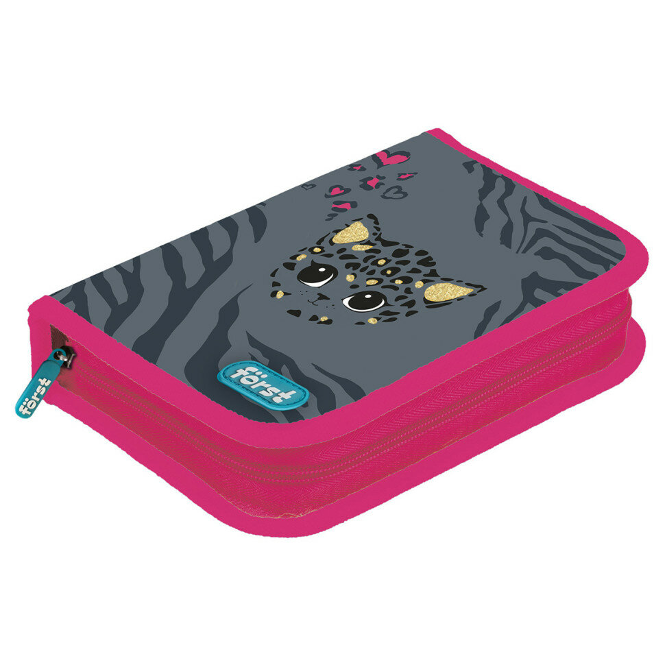 Пенал 1 отделение, 200*140*40 F? rst "Little leo", дополнительная откидная секция, полиэстер, 366172