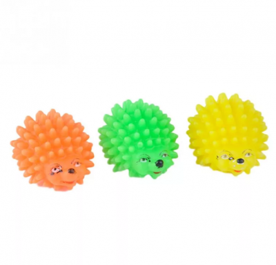 Игрушка резин Ежик 9,5*7*5,5см с пищалкой арт.10922-1517 1/12 ЧД