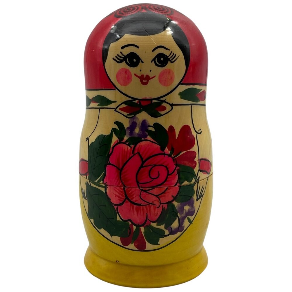 Матрешка русская "Красавица", дерево, лак, роспись, 1980-1990 гг, Семеново (?), СССР