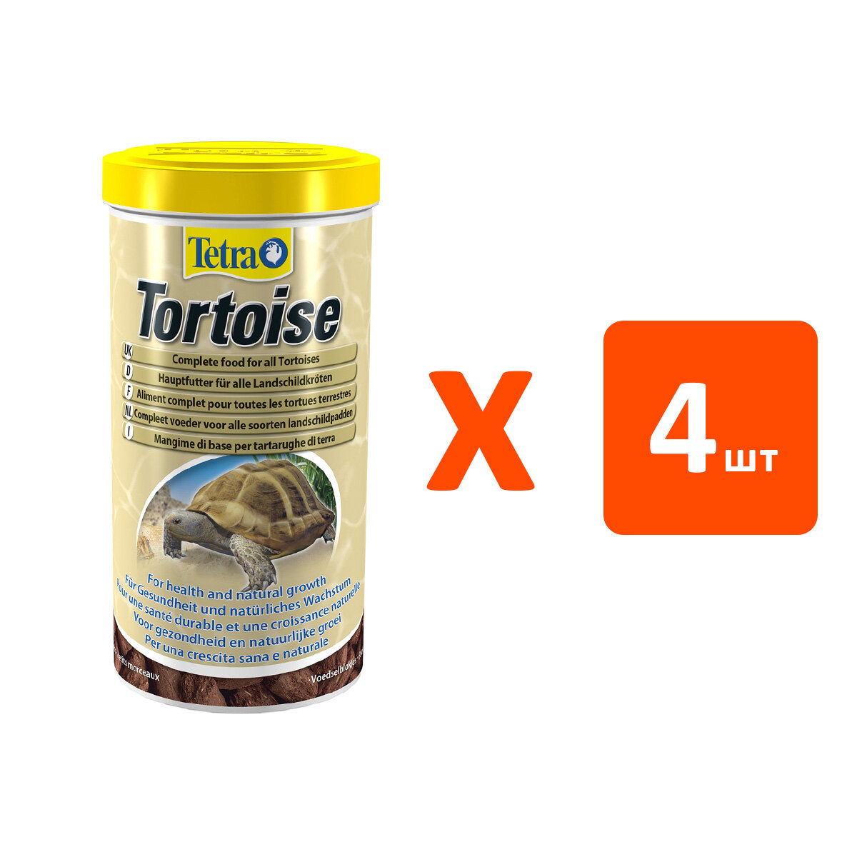 TETRA TORTOISE корм для сухопутных черепах (1 л х 4 шт)