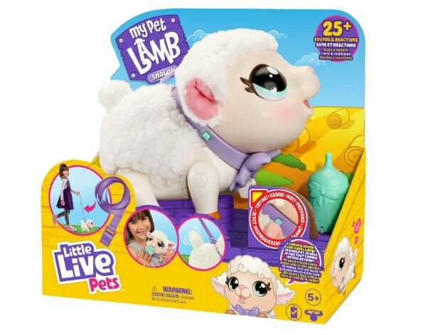 Интерактивная игрушка Мой любимец маленький ягненок Little Live Pets Moose 26476