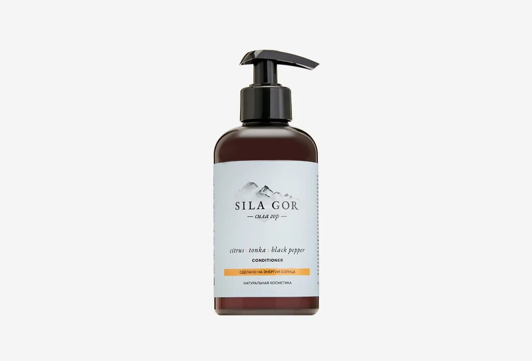 Бальзам-кондиционер для волос Краснополянская косметика SILA GOR №1 CITRUS, TONKA, BLACK PEPPER, 300 мл