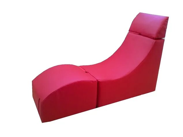 Терапевтическое релаксирующее кресло Кубик Большой - L60xB40xH50 красный, тент DNN