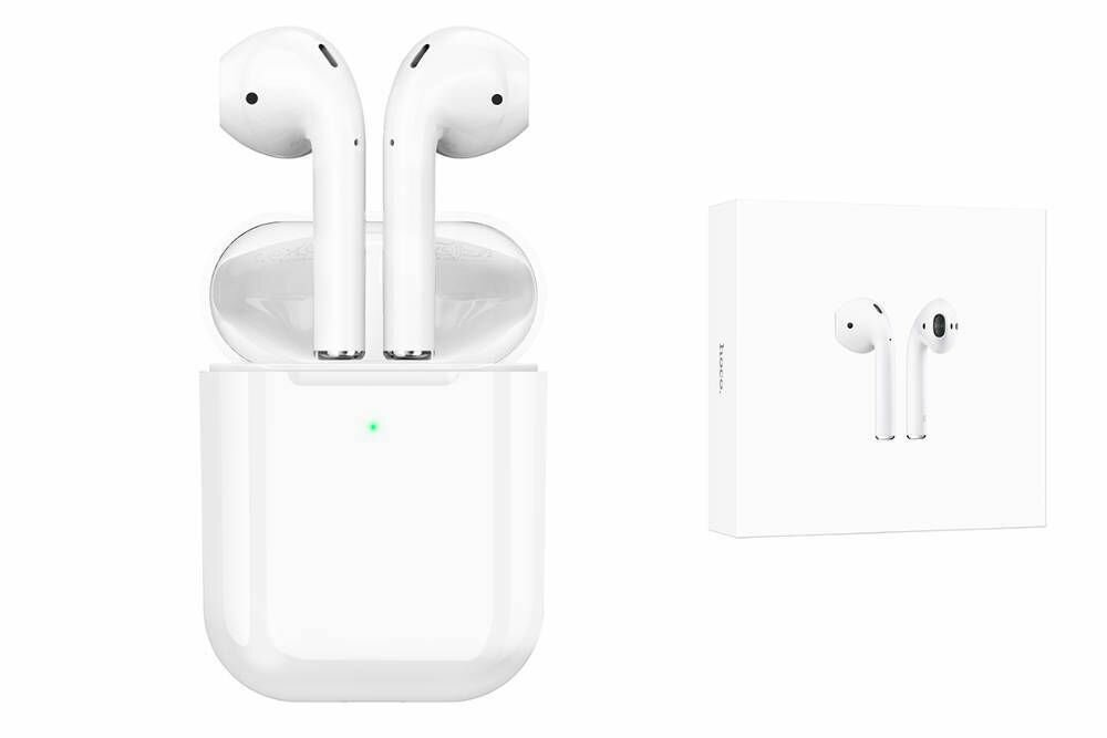 Гарнитура Bluetooth 5.4 HOCO EW74 Type-C, время работы до 4ч, белая.