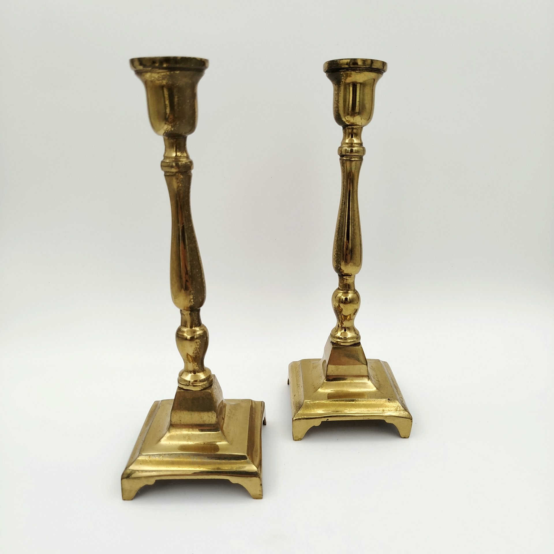 Подсвечники парные (винтажные), металл, литье, Европа, 1960-1980 гг.