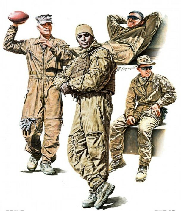 37049 MiniArt Танкисты корпуса морской пехоты США на отдыхе Масштаб 1/35