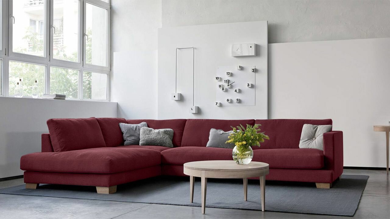 Угловой диван Плимут Левый 300х221х95 Альма 33 с ящиком для белья