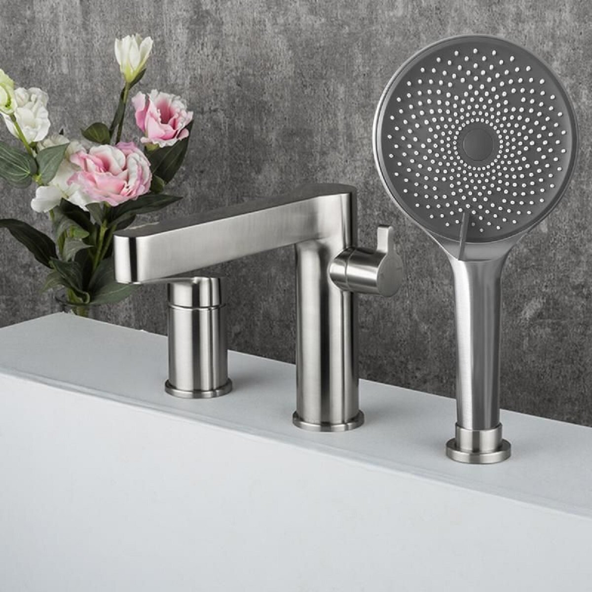 Смеситель на борт ванны GAPPO G1199-30 Сатин