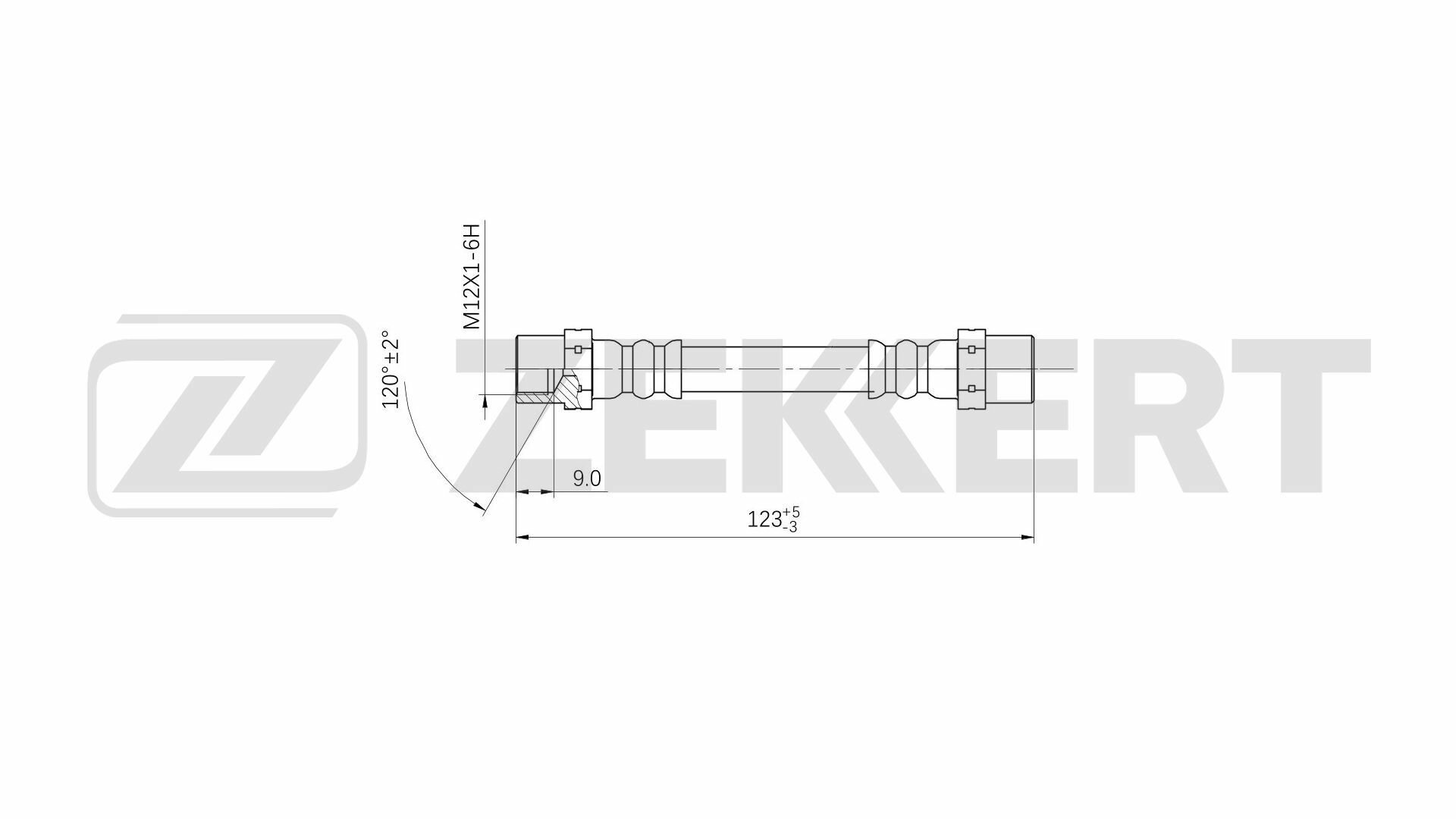 Тормозной шланг ZEKKERT BS-9061