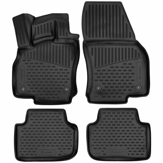 Коврики 3D в салон Element для AUDI Q3, 2018- кроссовер, полиуретан, 4шт