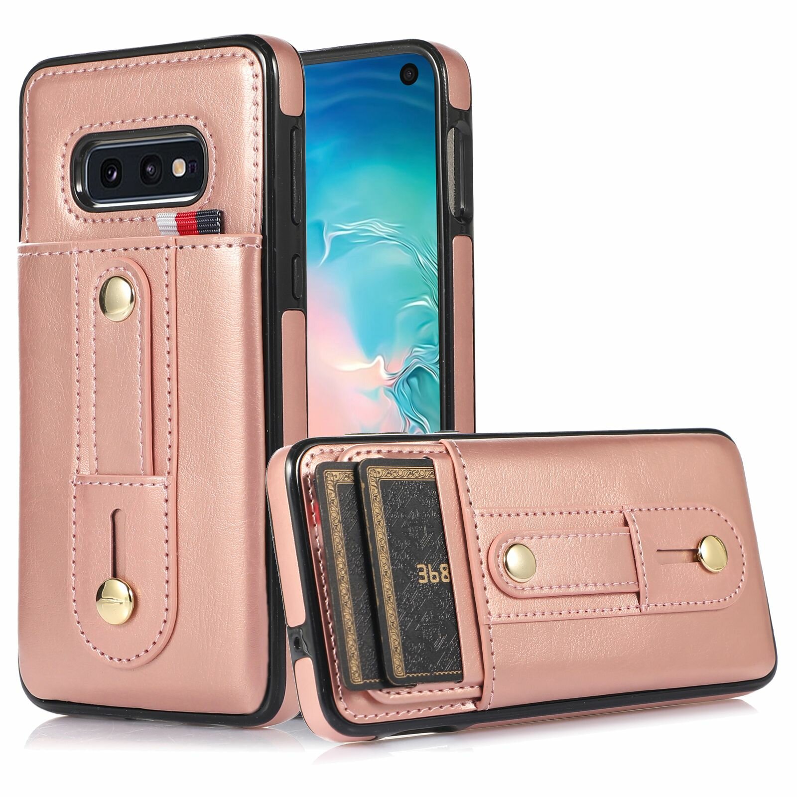 Кожаный чехол для для Samsung Galaxy S10E (Самсунг Галакси С10Е ) кожаный с отделением для карт на Накладка с картхолдером чехол для Samsung S10E накладка с картхолдером кожаный чехол