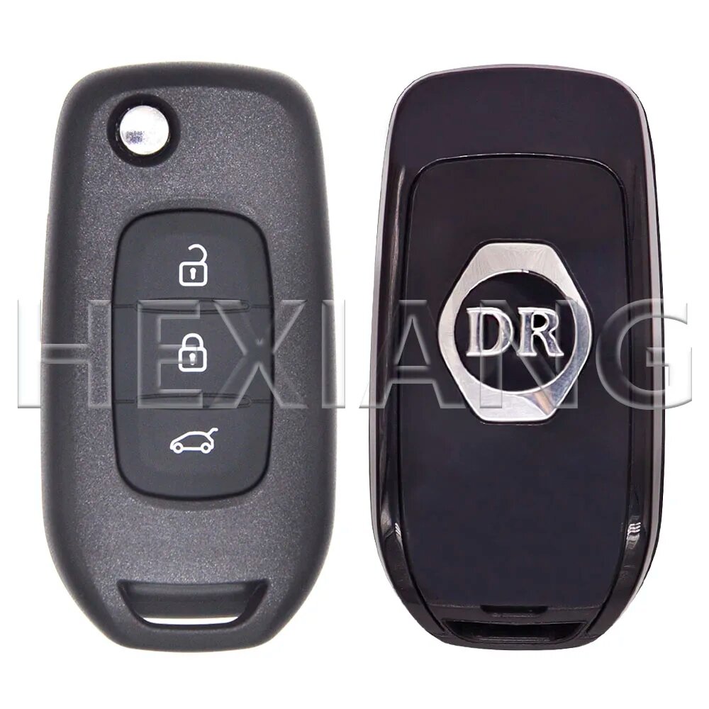 Корпус ключа Datong World 3BT Black для Renault/Dacia HU179
