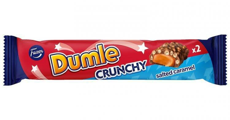 Шоколадный батончик Fazer Dumle Crunchy, 55г (Финляндия)