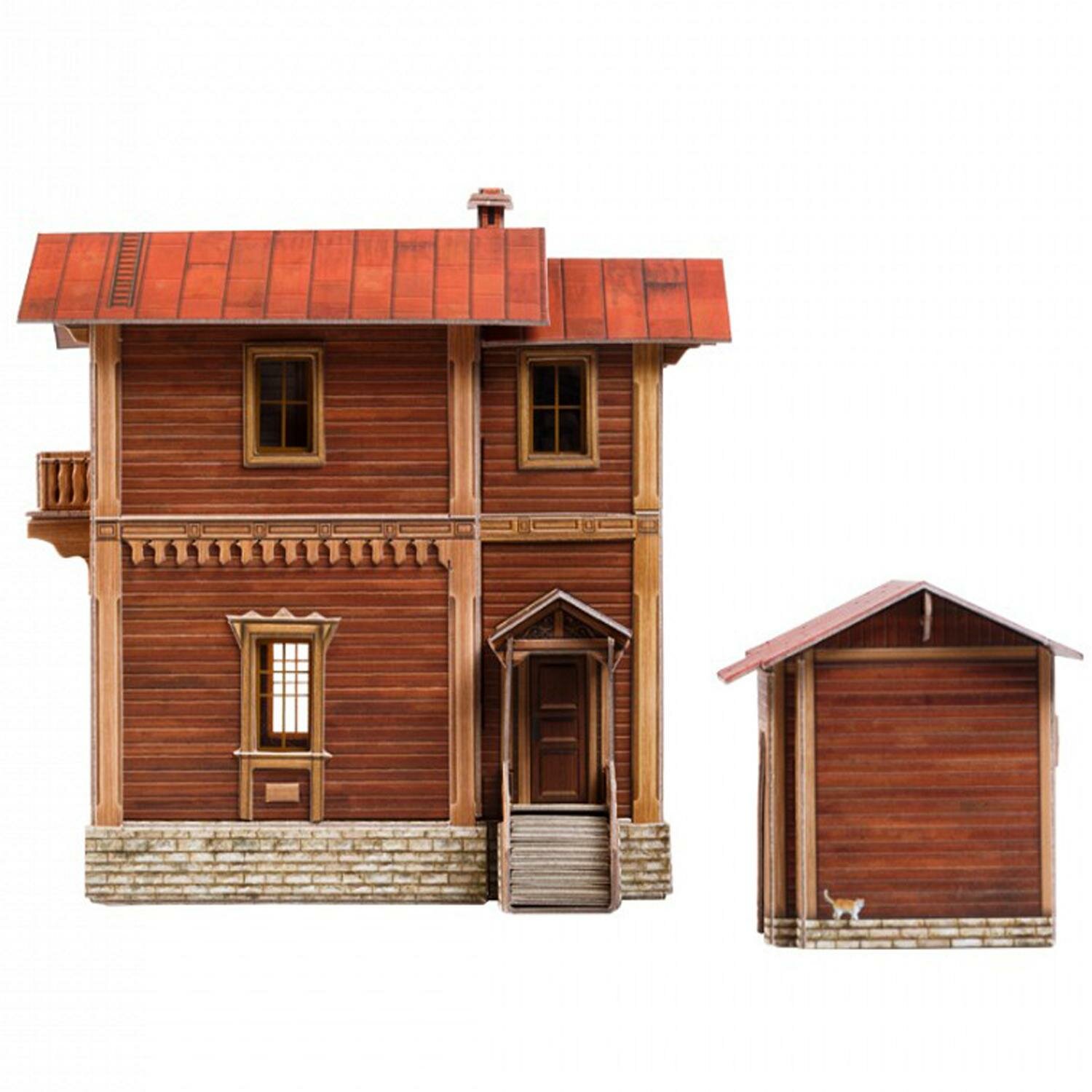 Сборная модель Умная Бумага из картона, "Сторожевой дом", картон (446)