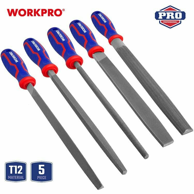 Набор напильников 200мм 5шт WORKPRO