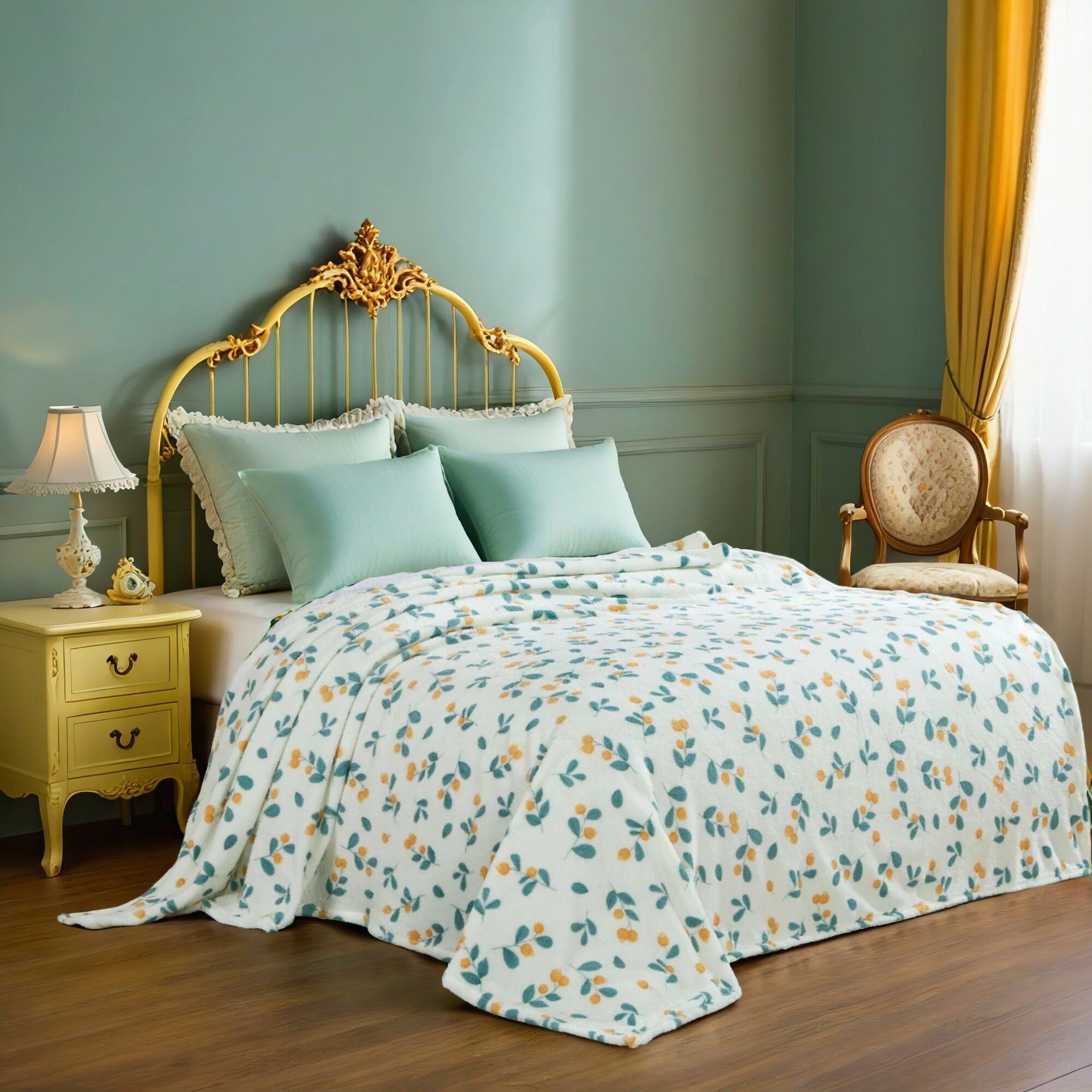 Плед 150х200 Cleo California покрывало на кровать и диван в подарочной упаковке