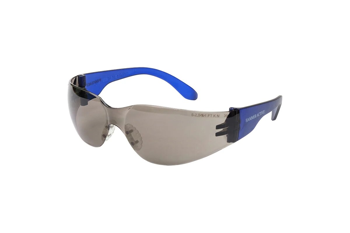 РОСОМЗ Очки защитные открытые О15 HAMMER ACTIVE StrongGlass (5-3,1 PC) с мягким носоупором 11527-5