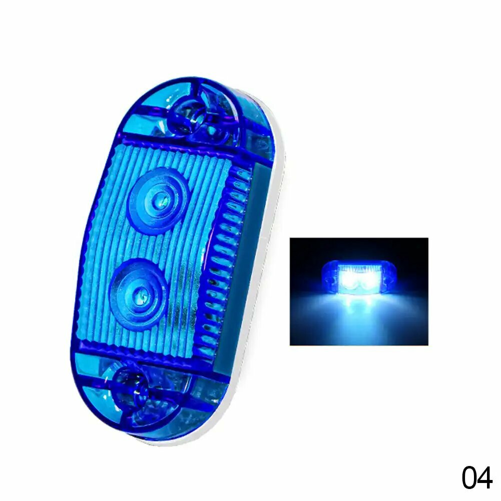 2 светодиода, боковой габаритный фсветильник рь для автомобиля, грузовика, внешний квадратный фонарь, предупреждающий задний фонарь, габаритные огни для авто, прицепа, грузовика, 12-36 в