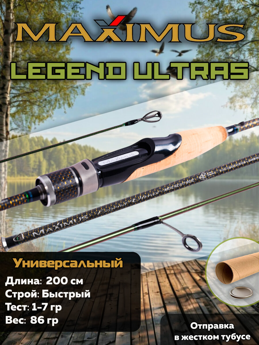 MAXIMUS Спиннинг LEGEND ULTRAS 20UL 2,0m 1-7g