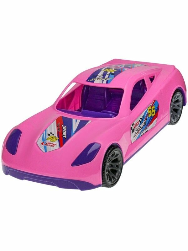 Машинка Рыжий кот Turbo "V-MAX", розовая 40 см (И-9493)