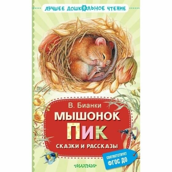 Книга АСТ Лучшее дошкольное чтение, Бианки В. В. Мышонок Пик. Сказки и рассказы, 2023 г 7Б, 224 стр