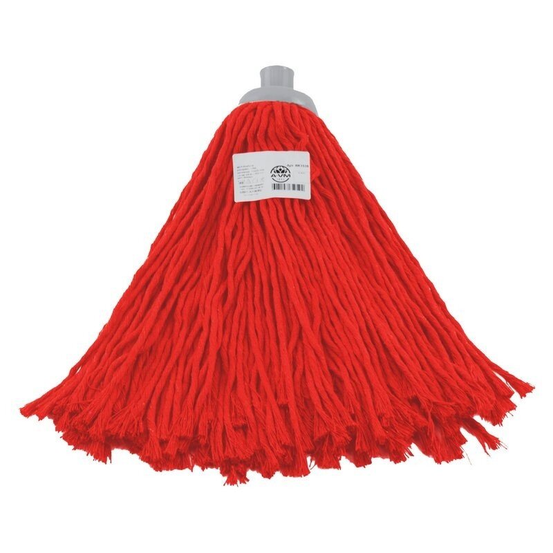 Насадка МОП для швабры A-VM "Алабама", 250 г, веревочный резьбовой хлопок, красный