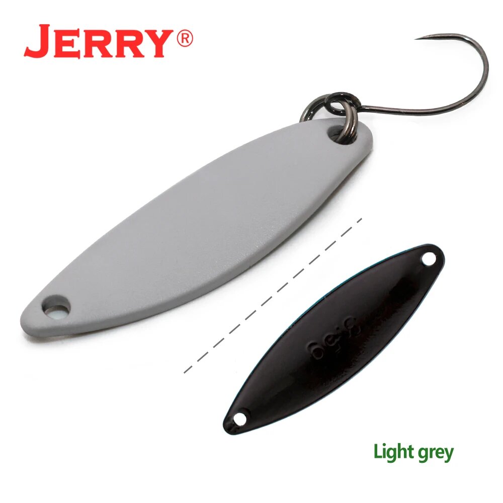 Jerry Лео форель ультралегкие спиннинговые рыболовные приманки Micro Brass Троллинговые одиночные крючки Ложка Смешные приманки Озерная Снасть