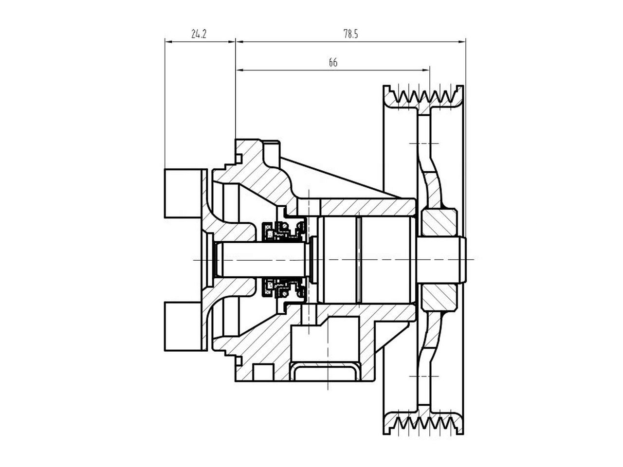 UNIO WAP-10074 (1334647 / 1740086J00 / 17400N86J00) помпа водяная Opel (Опель) Astra (Астра) h, j 05-, Corsa (Корса) d 06-,