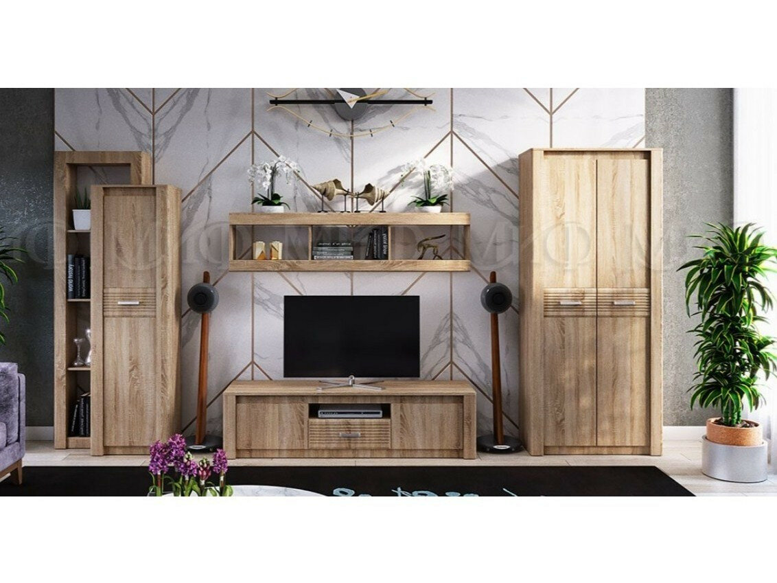 Гостиная Терра Вариант №2 (сонома, дуб сонома) (Дуб Сонома, Дуб Сонома)