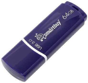 Флешка SMARTBUY (SB64GBCRW-BL) 64GB CROWN BLUE USB 3.0 — фото 1