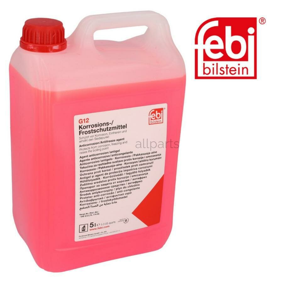 FEBI 22272 Антифриз FEBI Korrosions-Frostschutzmittel G12 концентрат красный 5 л 22272