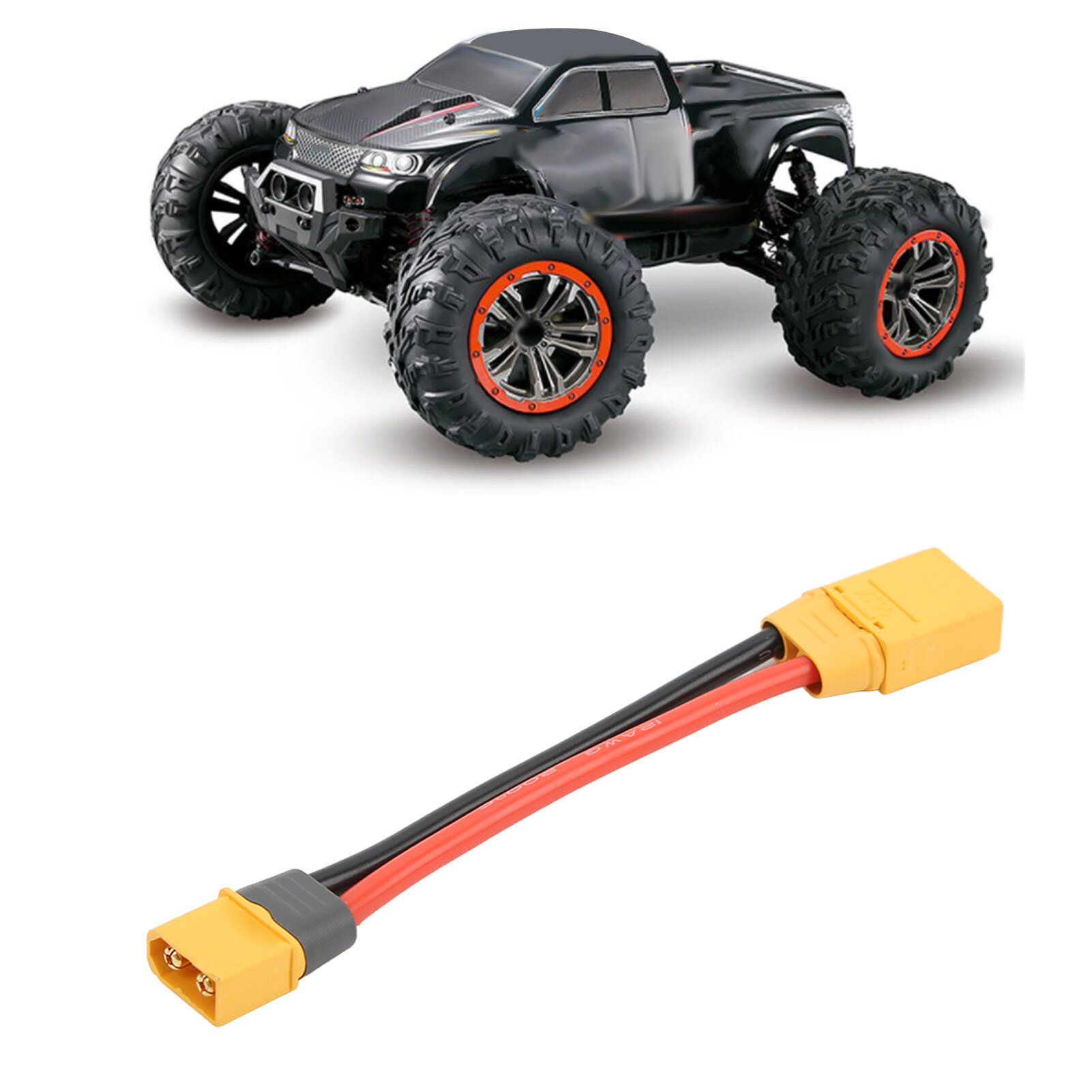 Кабель-переходник для аккумулятора XT90–XT60H, параллельный разъем, силиконовый провод для радиоуправляемых моделей