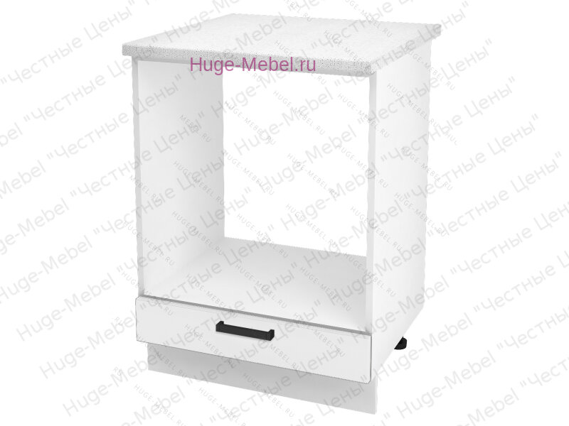 Шкаф кухонный под духовку напольный 450 Альфа (белый) Huge Mebel . Ширина 450 Высота 820. Кухонные шкафы