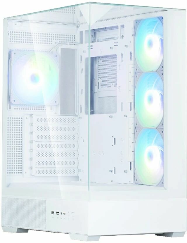 Корпус Zalman P40 Prism Plus, Midi-Tower, без БП, белый