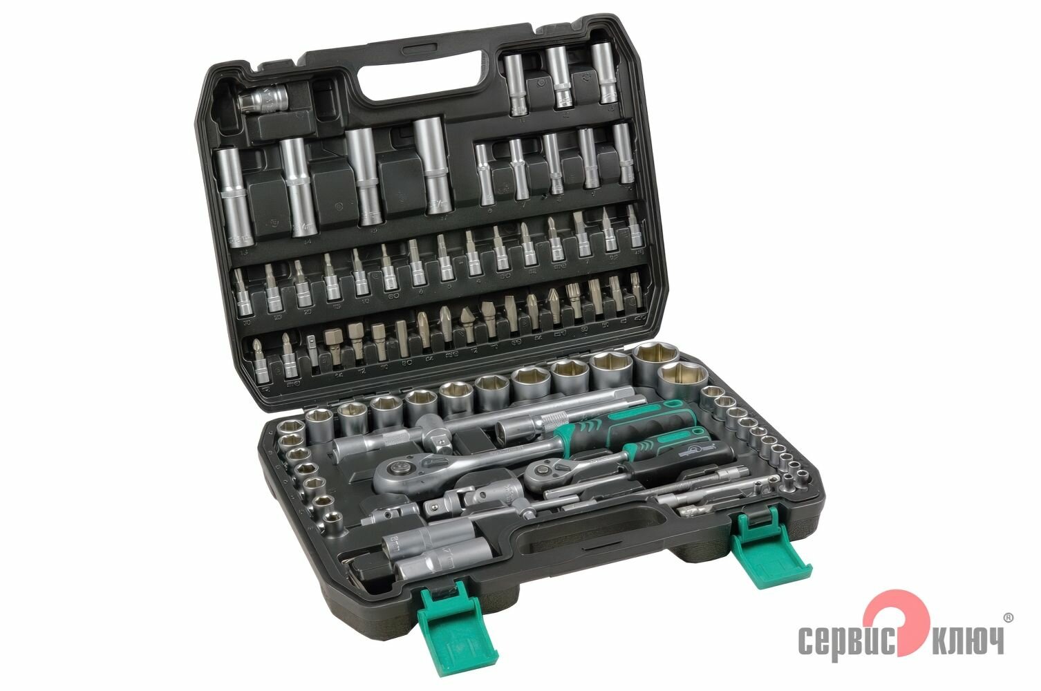 Набор инструментов для автомобиля в чемодане 94 предмета 94 шт арт 71094 сервис ключ