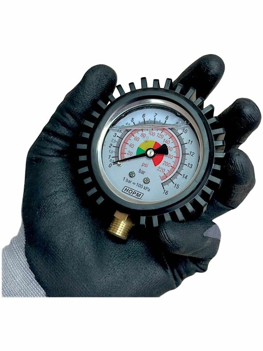 Манометр стрелочный виброустойчивый, 13мм (1/4") TCP-294M