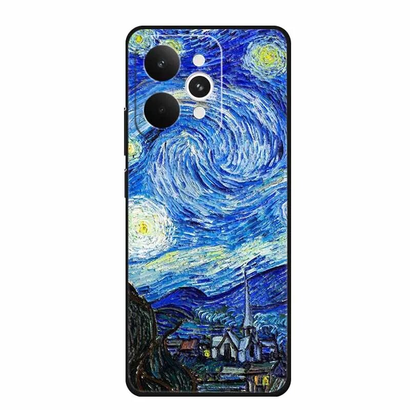 Чехол для Realme 15 Pro 5G 15Pro Bag 3D Emboss Flower Black Edge Силиконовый мягкий чехол на заднюю панель для Realme 15 5G Чехол Fundas